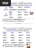 Phonics Practice: Special Sounds "air" | PDF