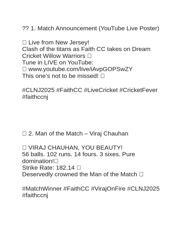 Faith Captions 2 | PDF