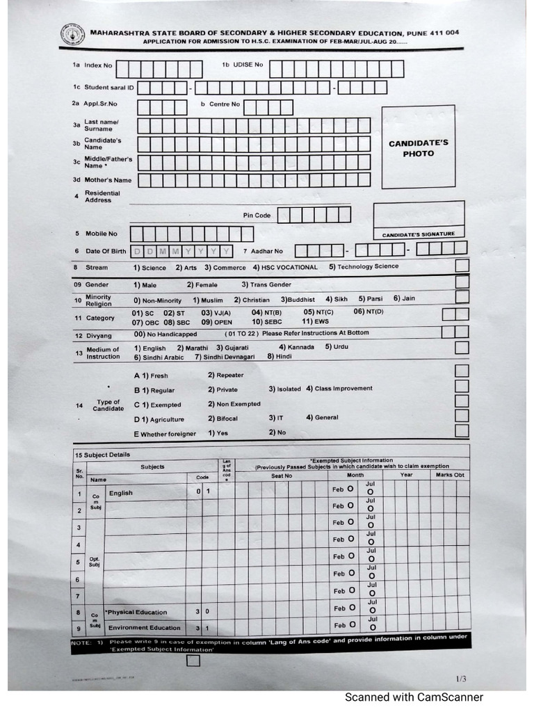 12 Board Form Blank | PDF