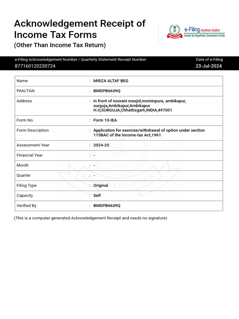 Form 10-IEA - ARN | PDF
