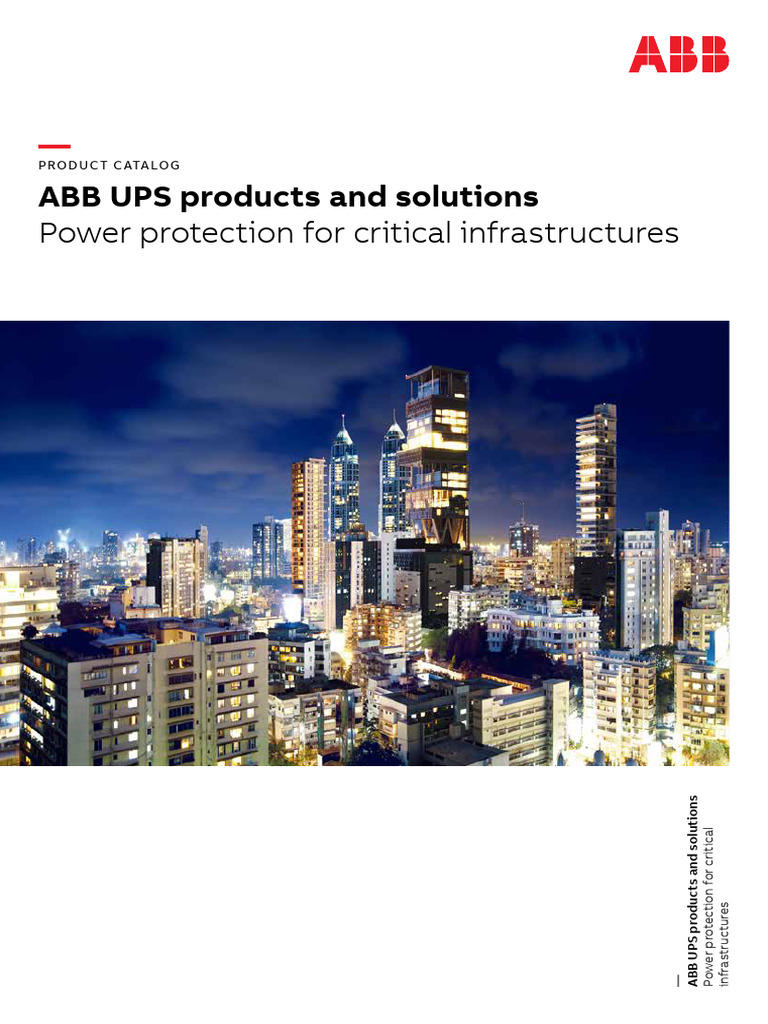 ABB UPS Product Solutions Catalog | PDF | Data Center | Electrical ...