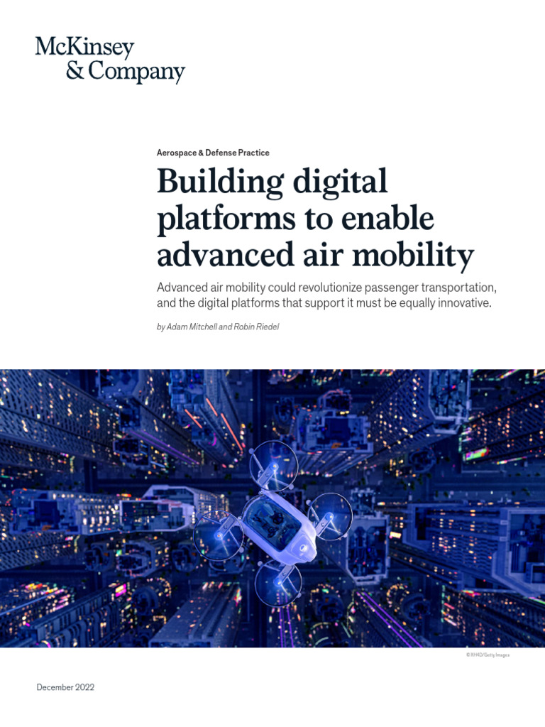 Digital Platforms for Advanced Air Mobility | PDF | Transport | Air ...