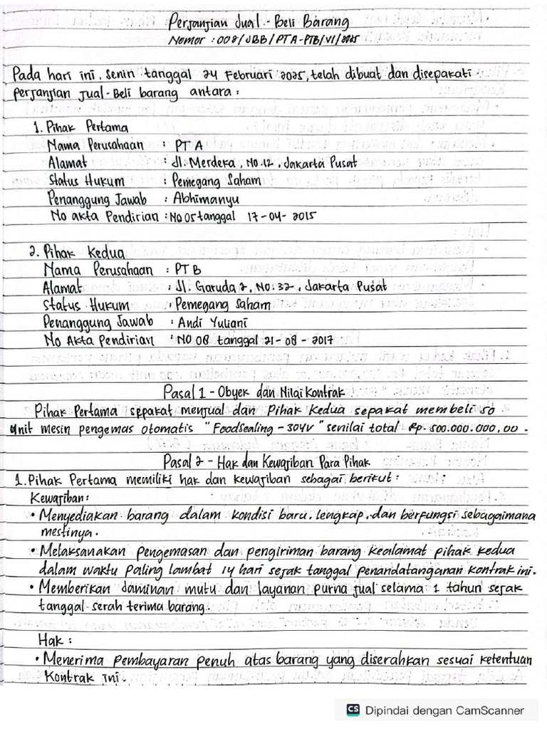 Uas Hukum Bisnis (2akmb) - Aisya Putri - 2442008 - Compressed | PDF