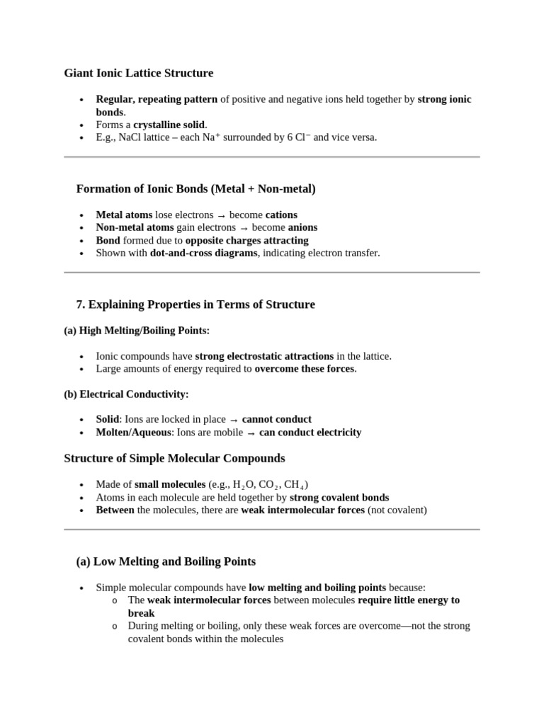 Giant Ionic Lattice Structure | PDF | Ion | Ionic Bonding