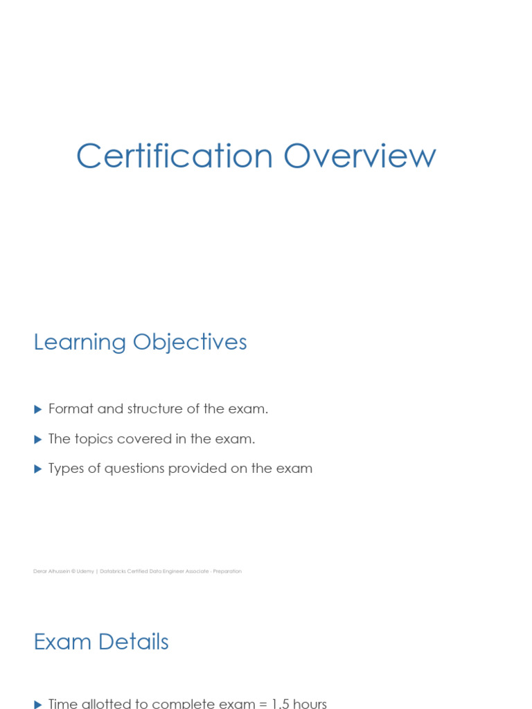 Databricks Data Engineer Exam Guide | PDF | Sql | Information Technology Management