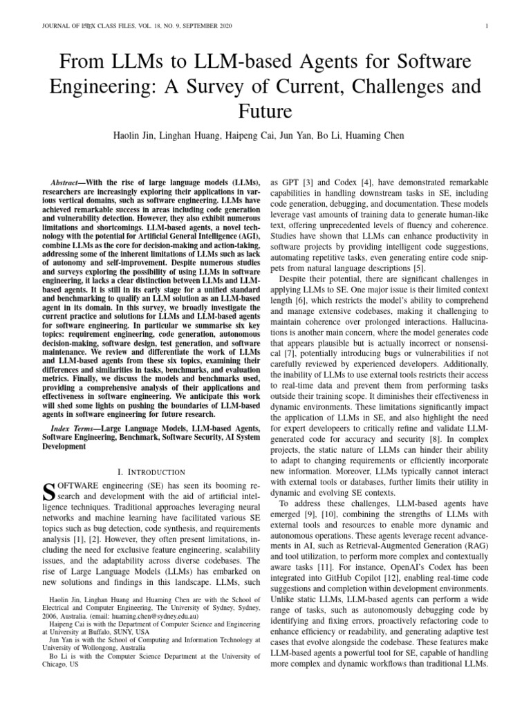 LLMs and Agents in Software Engineering | PDF | Software Testing ...