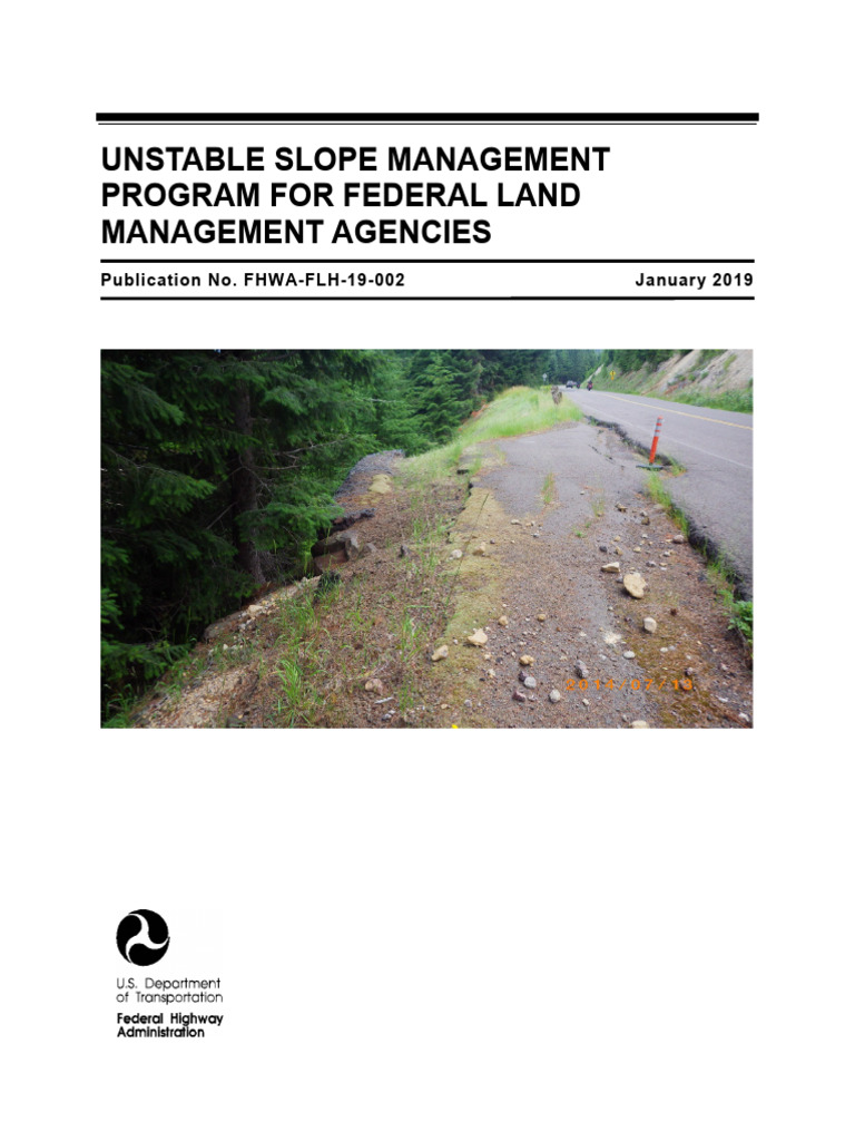 Unstable Slope Management Program 2019 - Manual - FHWA | PDF | Geographic Information System ...