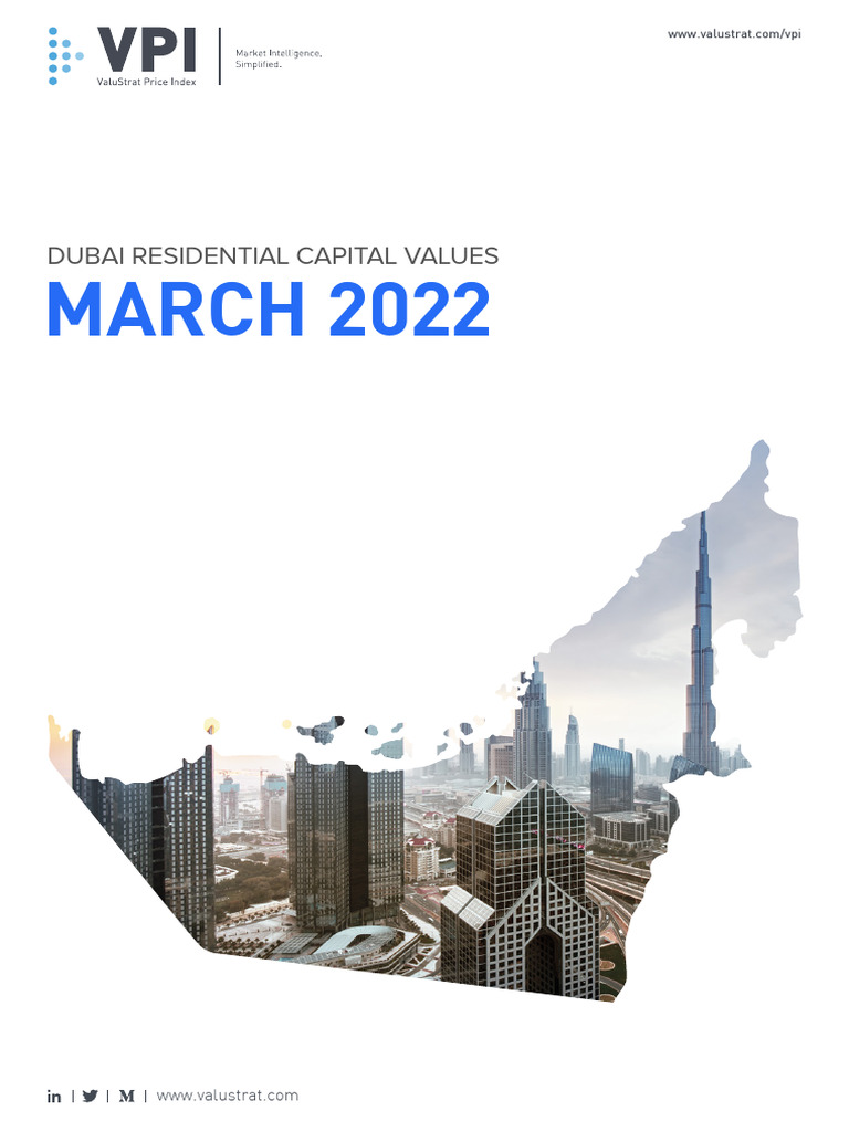 Dubai Residential Capital Values March 2022 | PDF | Dubai