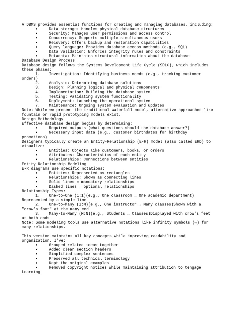 What You Need To Know About DBMS | PDF | Databases | Database Design