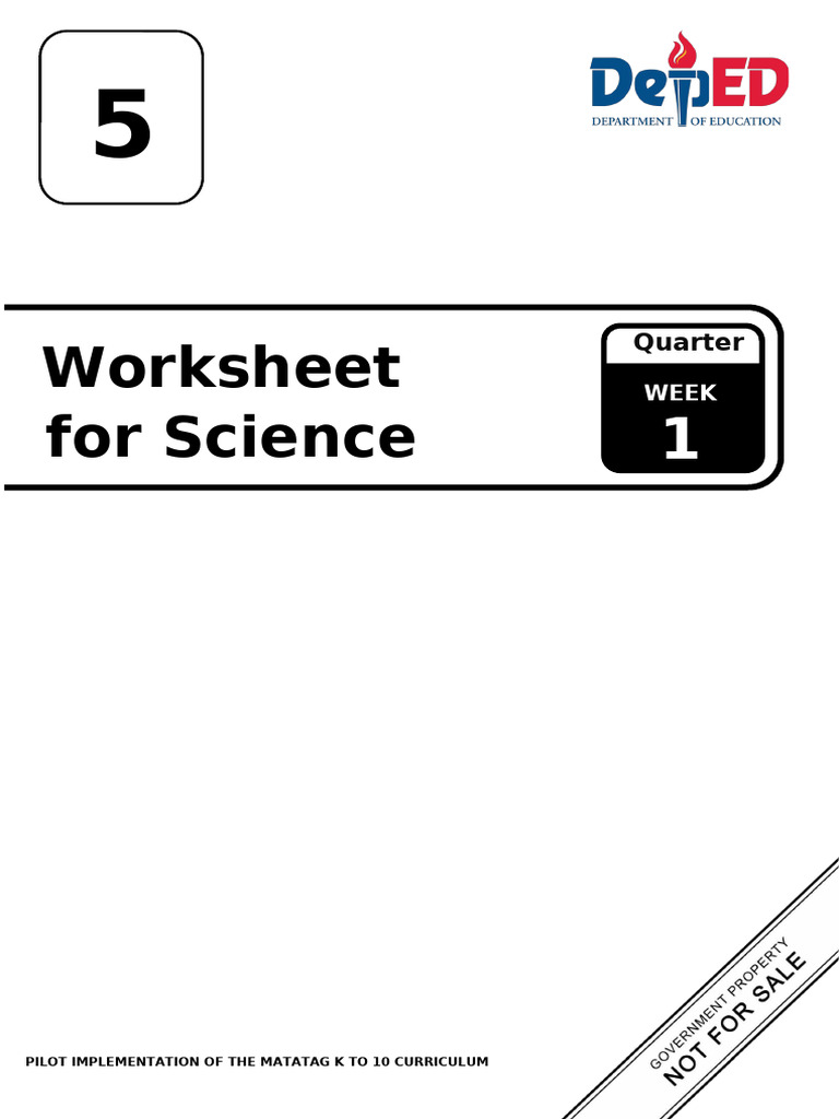 g5q1w1 Las Science (Deped) | PDF | Curriculum