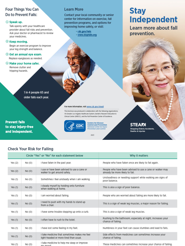 Steadi Brochure Stayindependent 508 | PDF | Medical Specialties ...