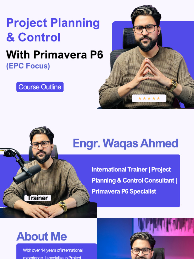EPC Primavera P6 Course Outline | PDF | Project Management