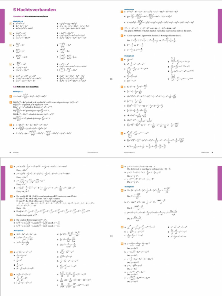Wiskunde A Hoofdstuk 5 Antwoorden | PDF