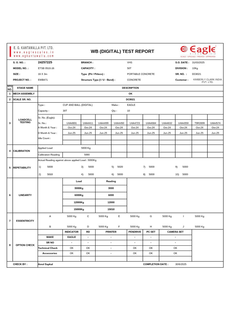 Ewb 471 - Kimberly Clark India Pvt. Ltd. | PDF | Equipment