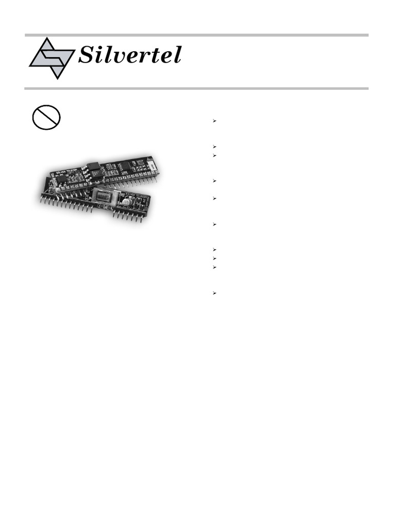 Ag2120 Datasheet Full Feature PSTN Interface | PDF | Direct Current ...