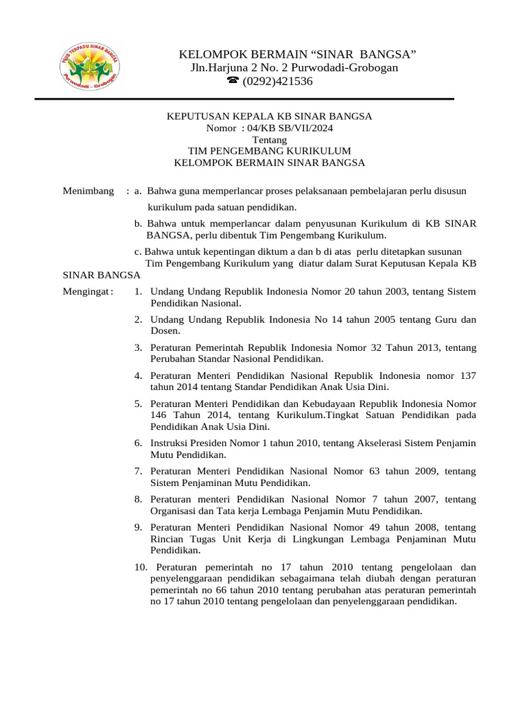 SK, Pengesahan SKPBM | PDF