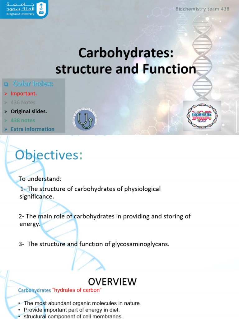Carbohydrates: Structure and Functions | PDF | Carbohydrates | Glucose