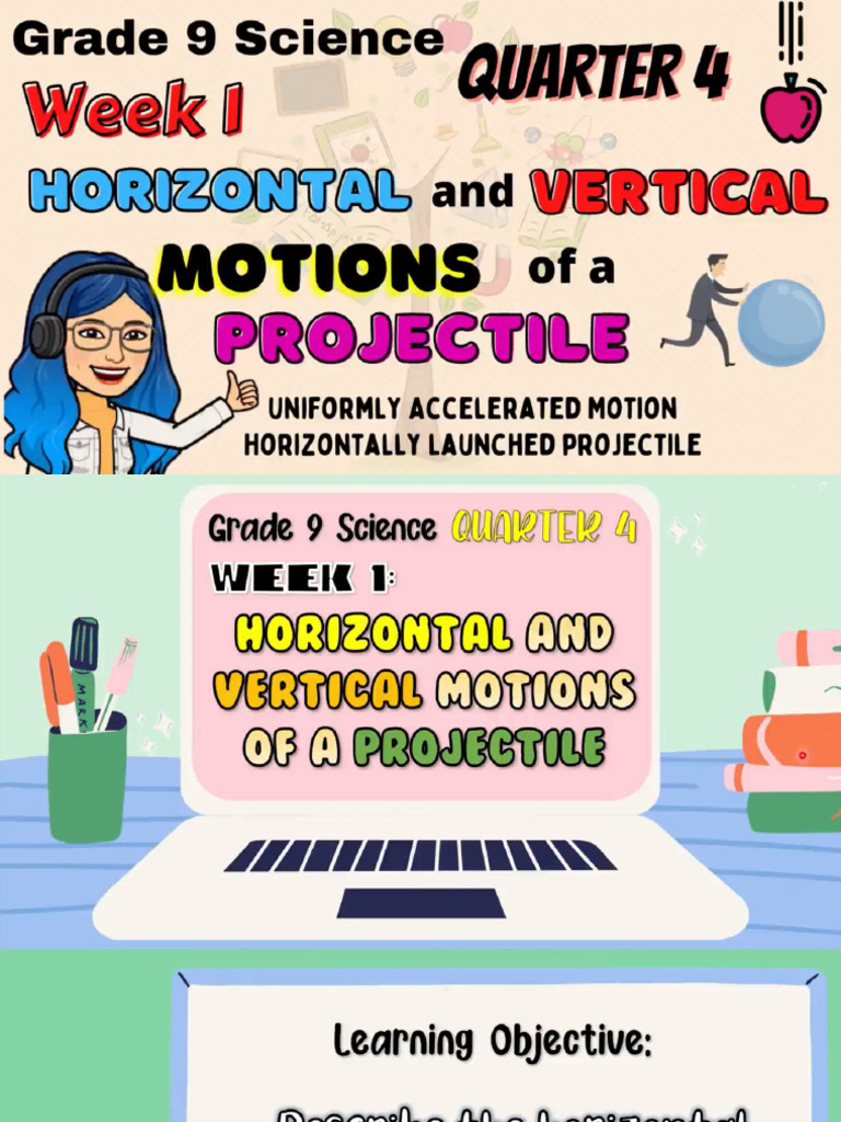 Week 1 - Horizontal and Vertical Motion of A PROJECTILE - 065507 | PDF