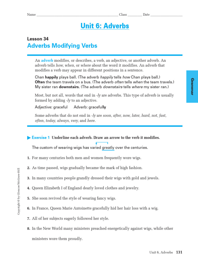 Grammar Packet (Units 1-9) | PDF | Adverb | Adjective