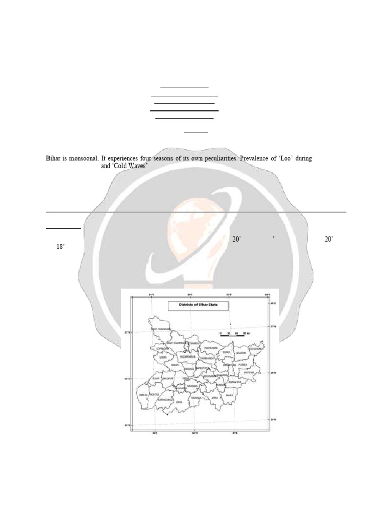 Rainfall Patterns in Bihar Monsoon | PDF | Rain | Water