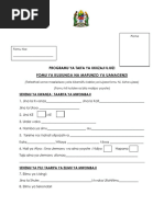 Form Ya Likizo Mpya | PDF
