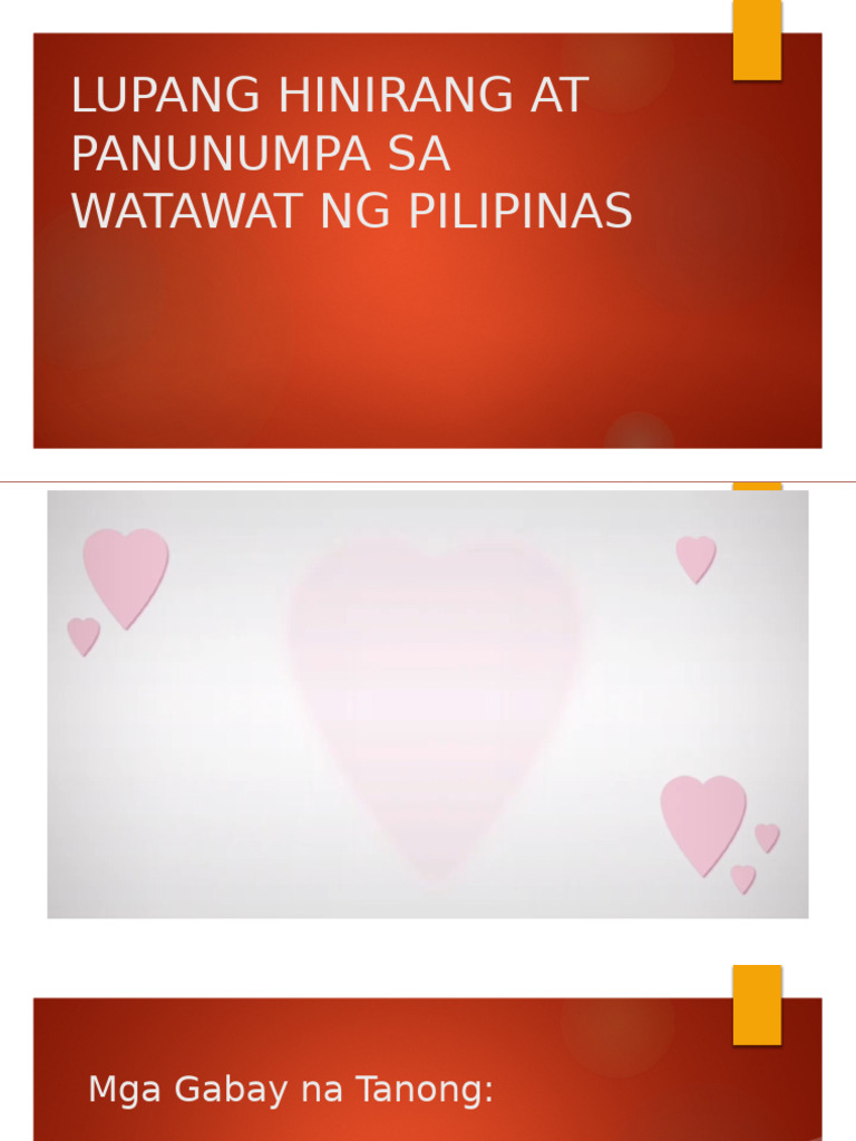 Lupang Hinirang at Panunumpa Sa Watawat NG Pilipinas | PDF