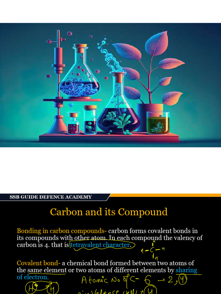 Carbon and Its Compound | PDF | Chemical Compounds | Chemical Bond
