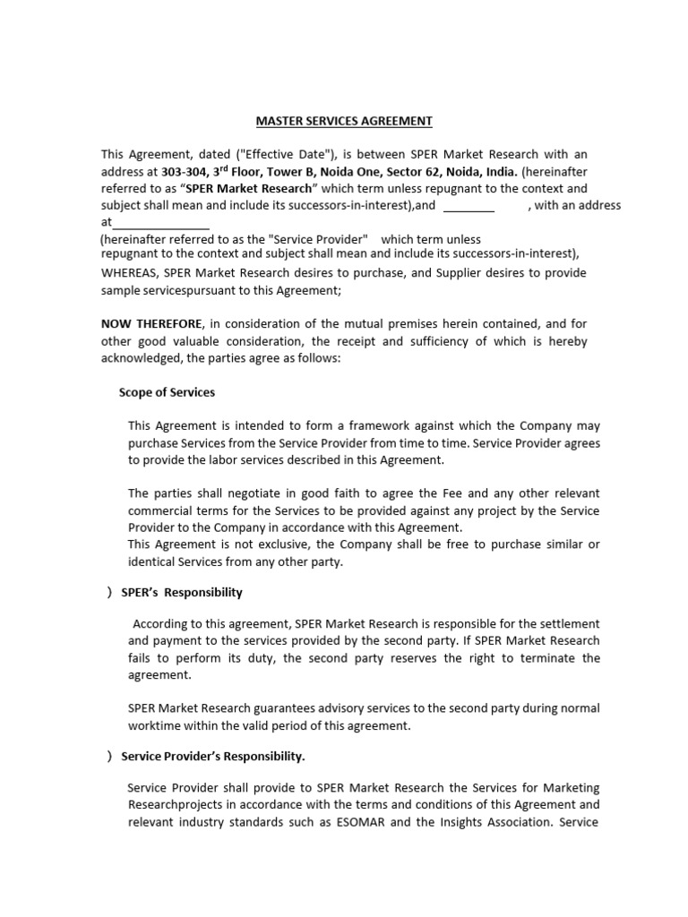 MSA - SPER Market Research. Done 2 | PDF | Discovery (Law ...