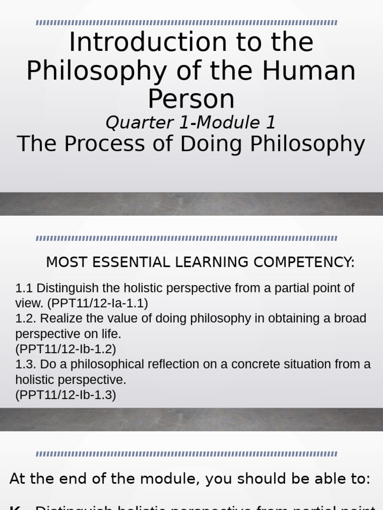 Holistic vs. Partial Thinking in Philosophy | PDF | Thought | Metaphysics