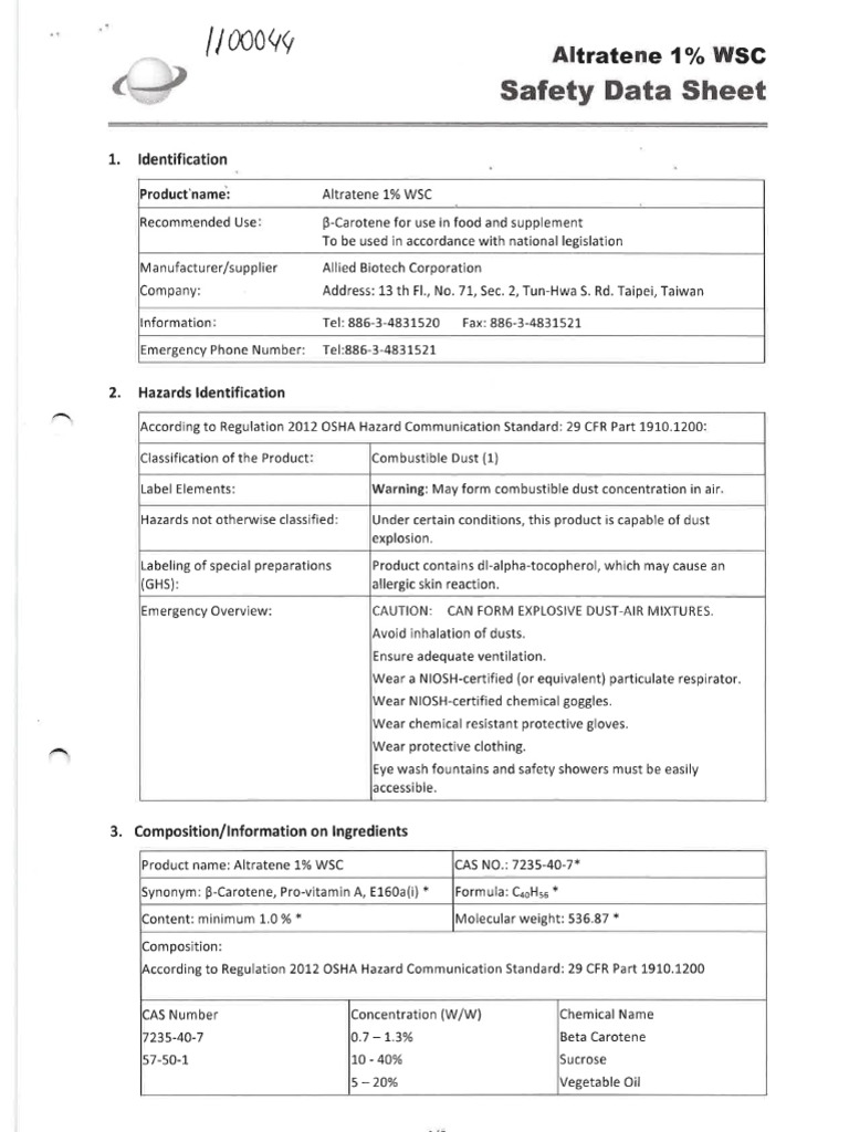 Allied - Altratene 1% WSC | PDF