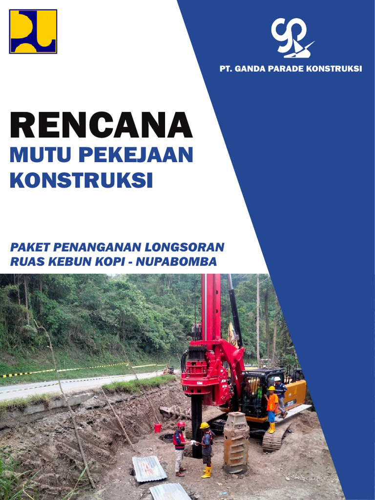 Rencana Mutu Pekerjaan Konstruksi PT - GPK | PDF