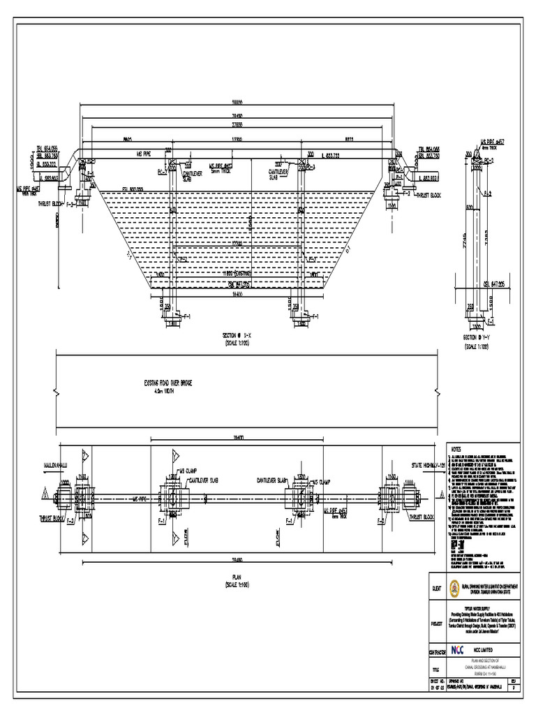 Pipe Crossing RWRM Nambihalli Ch-11190 | PDF