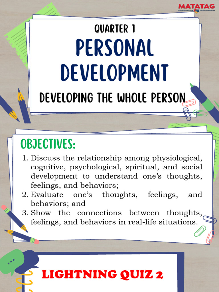 Perdev Quarter 1 Module 2 | PDF | Thought | Self Esteem