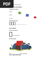 Playgroup Monthly & Final Exam Papers | PDF