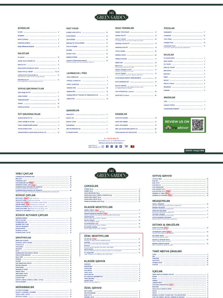 Green Garden Menu 10.05.2025 (Aze, Eng, Rus) | PDF
