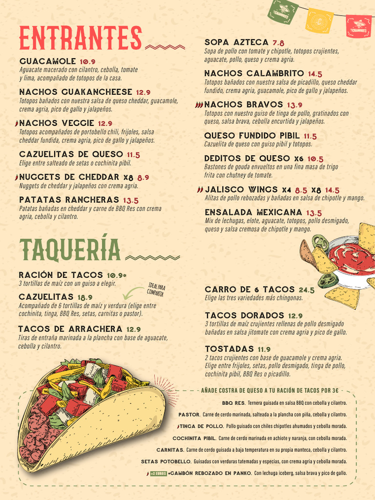 Carta Comida El Calambrito | PDF