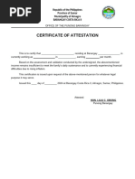 Certificate of Attestation Editable Form | PDF