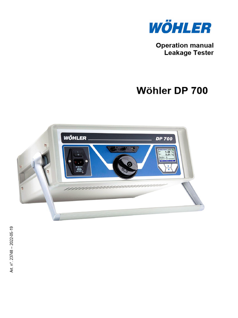23748 Bda Woehler-dp-700 En | PDF | Flow Measurement | Computing