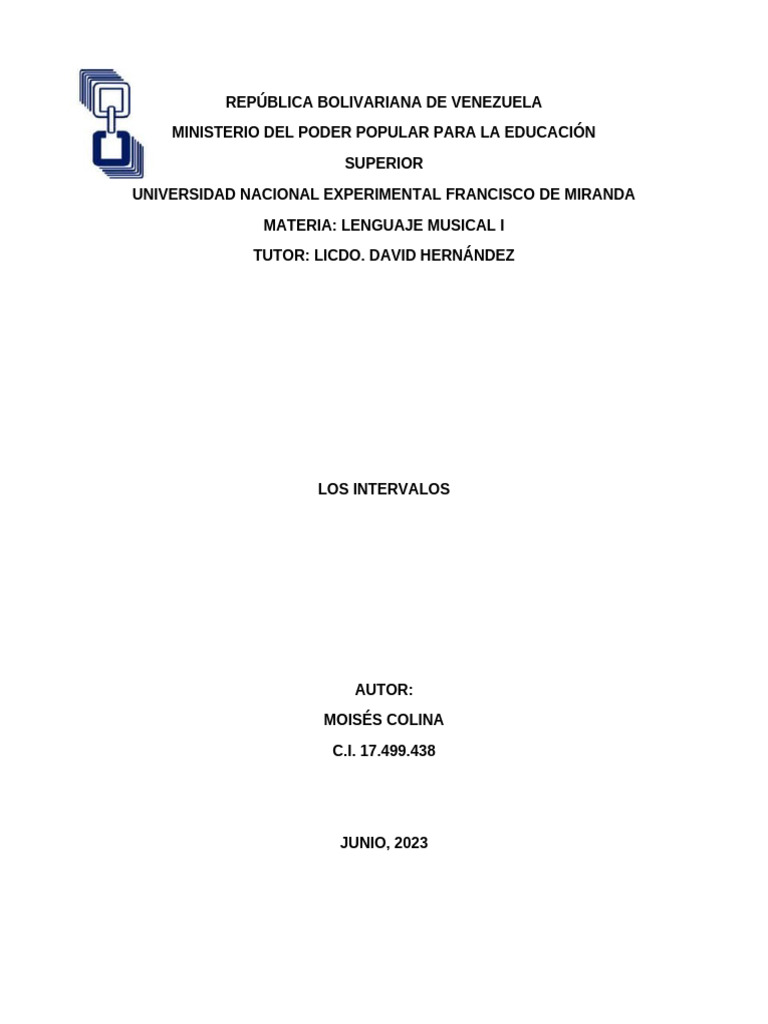 Definición y Tipos de Intervalos Musicales | PDF
