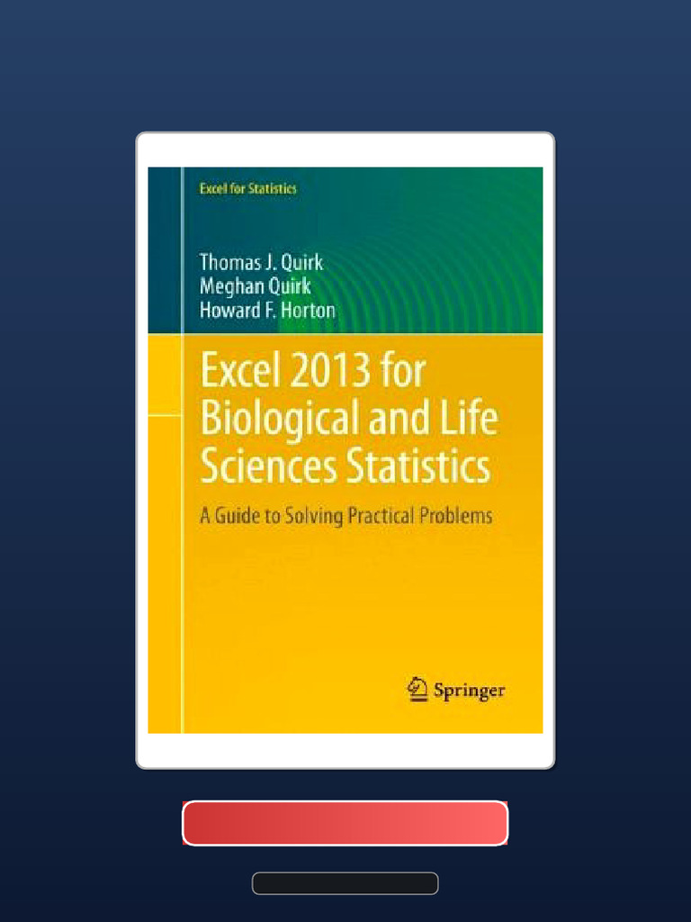 Verified PDF Download Excel 2013 For Biological and Life Sciences ...