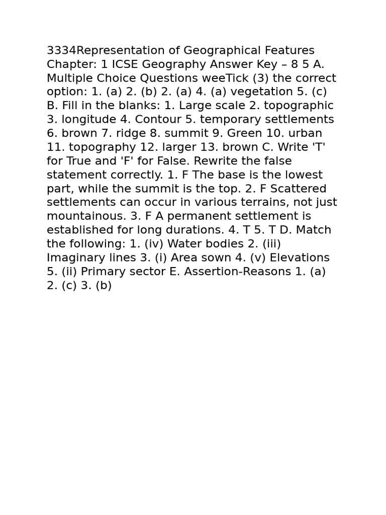Representation of Geographical Features Chapter | PDF