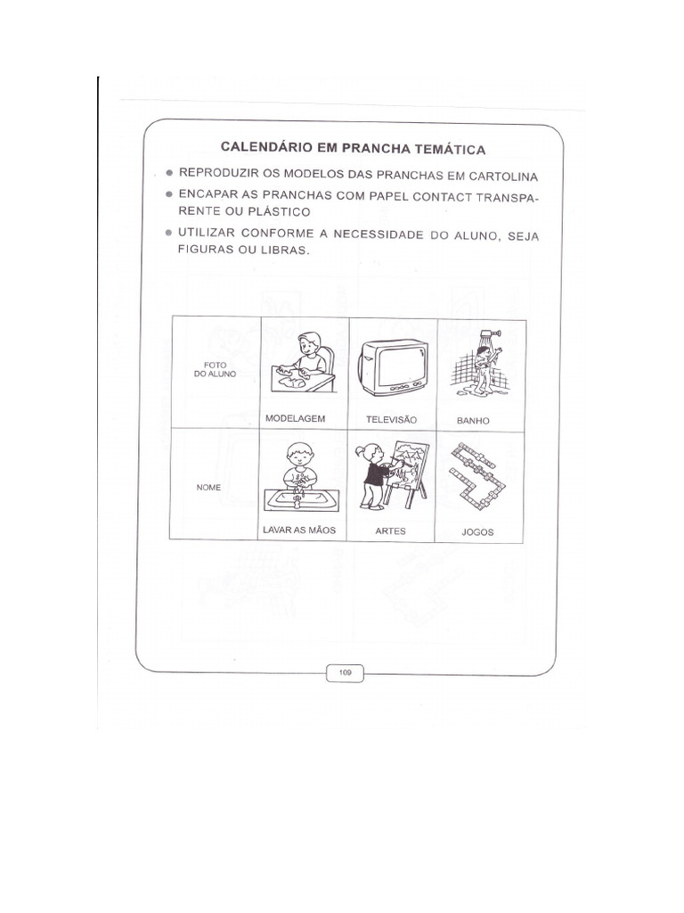 Calendário em Prancha Temática | PDF