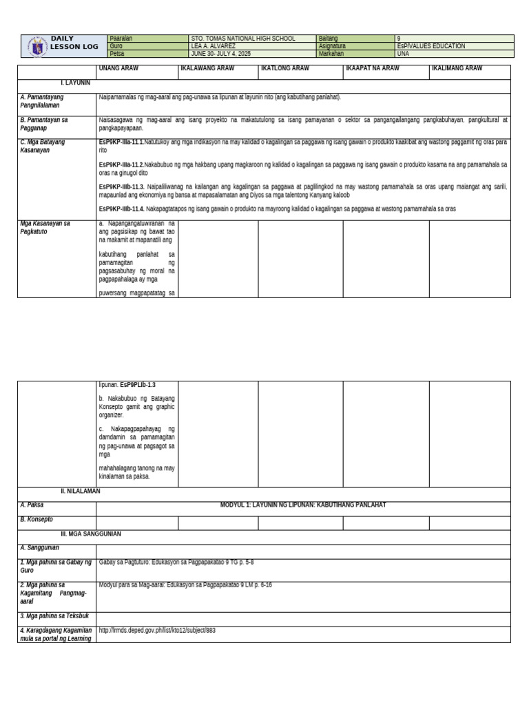 Share DLL-Jan13-17 - 2025 - G9 | PDF