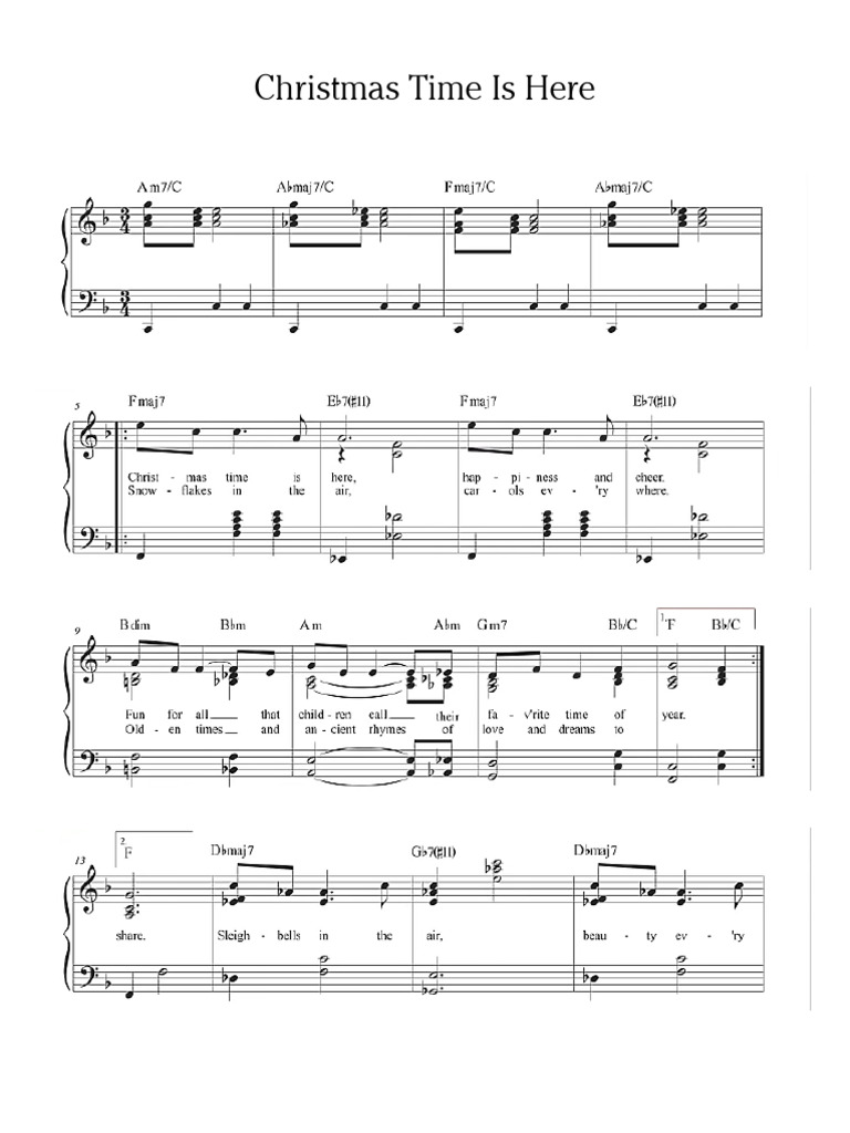 Christmas Time Is Here | PDF