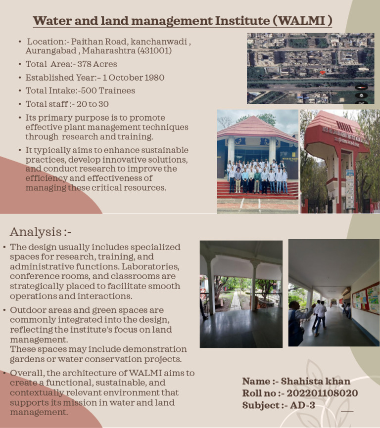 Water and Land Management Institute (WALMI) | PDF