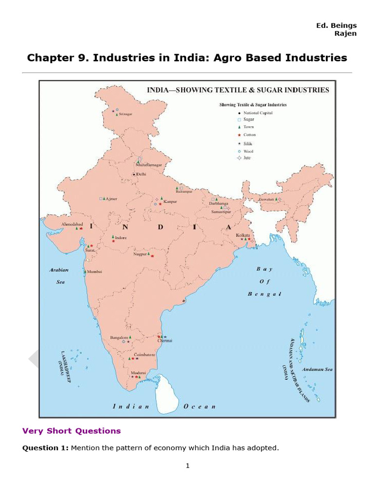 Overview of Agro-Based Industries in India | PDF | Silk | Sugarcane