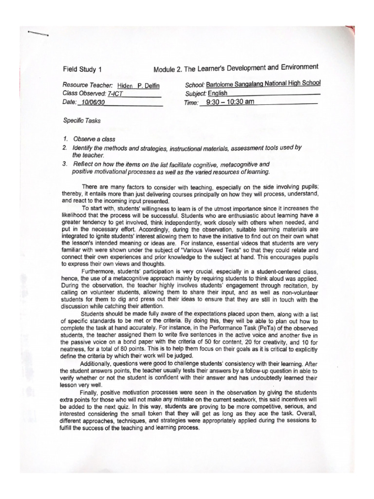 Prades, Tricia Mae C - BSED 4-1 Engl Module 2 | PDF