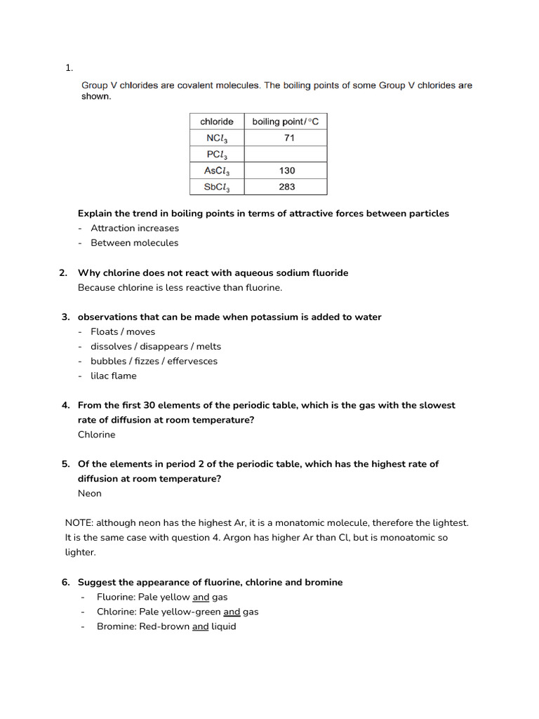 Periodic Table - PPR Notes | PDF
