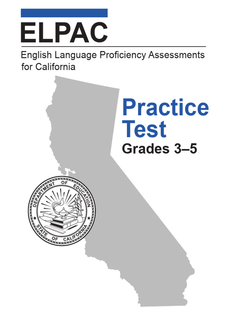 ELPAC Practice Test for Grades 3-5 | PDF | Educational Assessment | Voting
