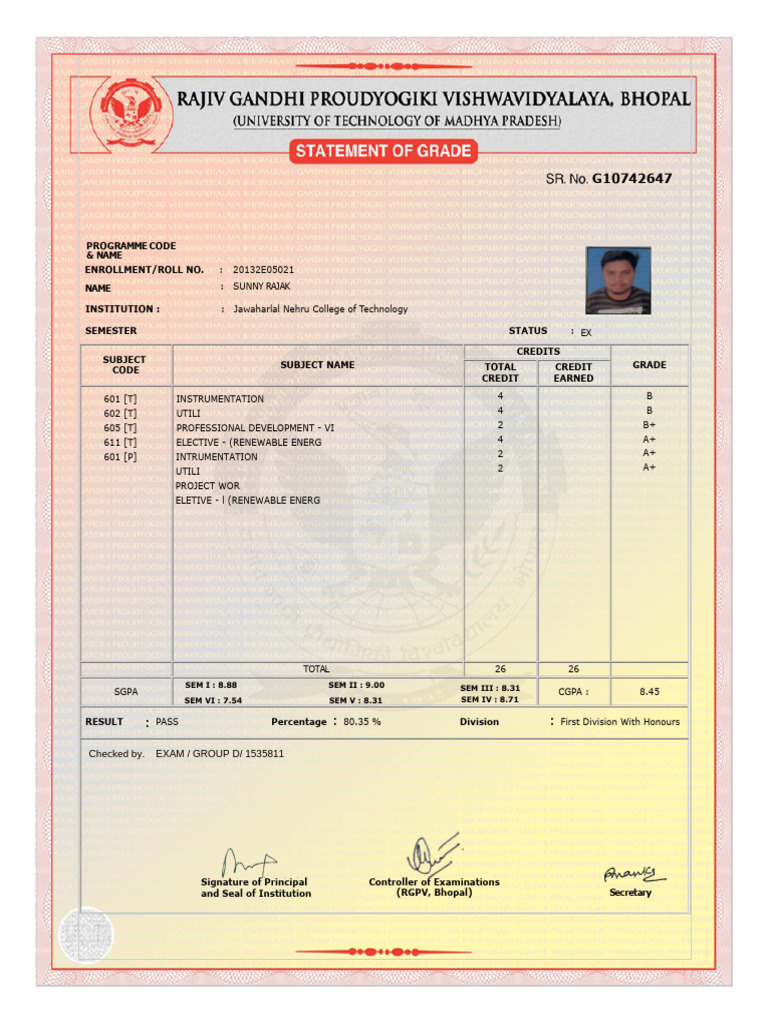 Sunny Final Sem | PDF | Educational Stages | Student Assessment And ...